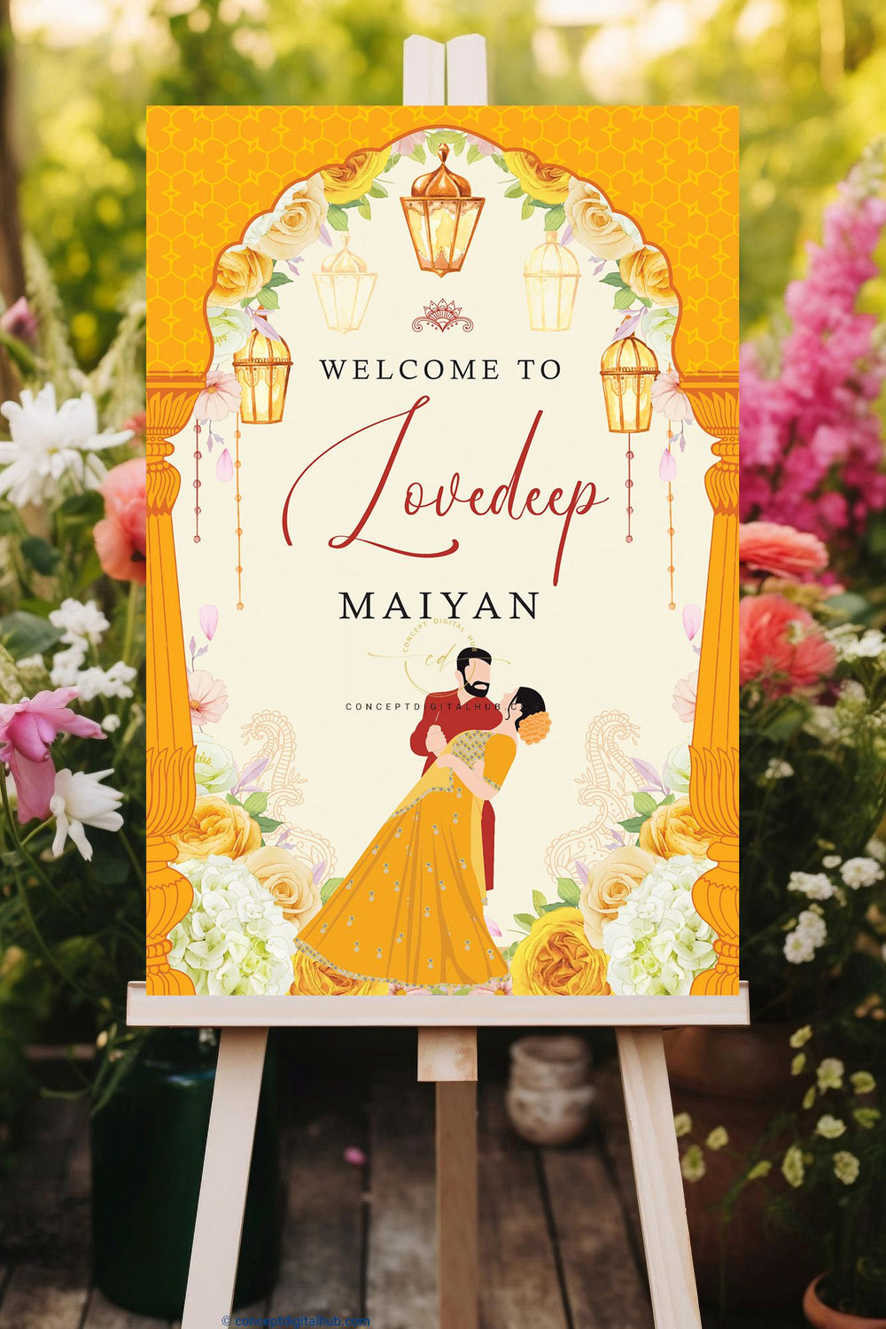 Anand Karaj Welcome Board – Concept Digital Hub